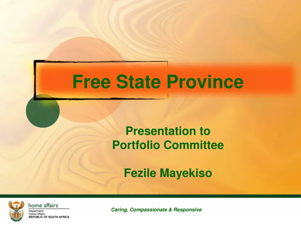 PPT - Free State Province PowerPoint Presentation, free download - ID ...