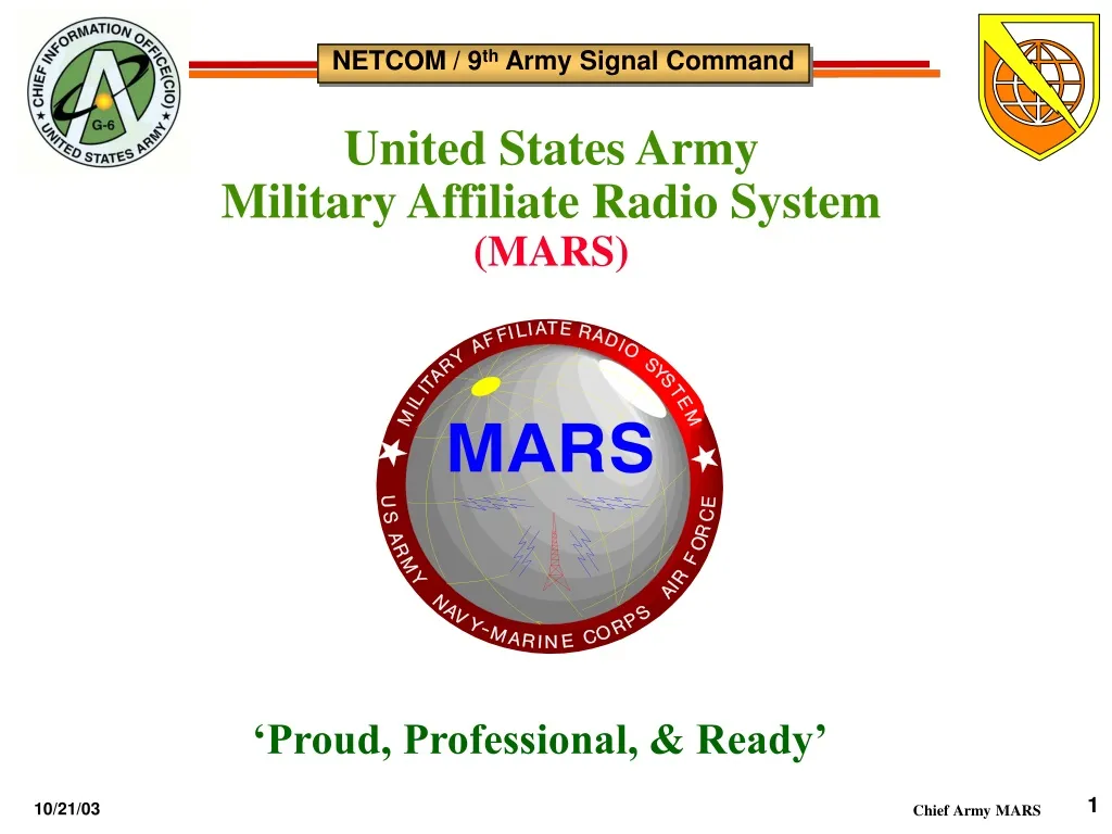 PPT - NETCOM / 9 th Army Signal Command PowerPoint Presentation, free ...