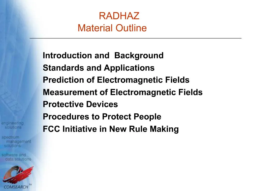 PPT - RADHAZ Material Outline PowerPoint Presentation, free download ...