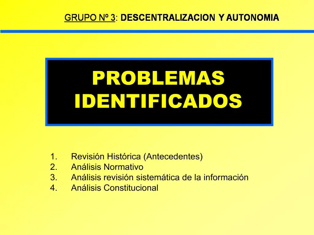 PPT - PROBLEMAS IDENTIFICADOS PowerPoint Presentation, free download ...