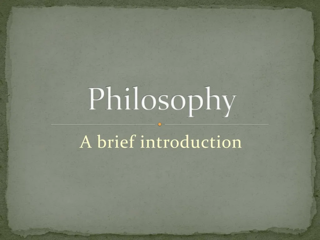 PPT - Philosophy PowerPoint Presentation, free download - ID:974264