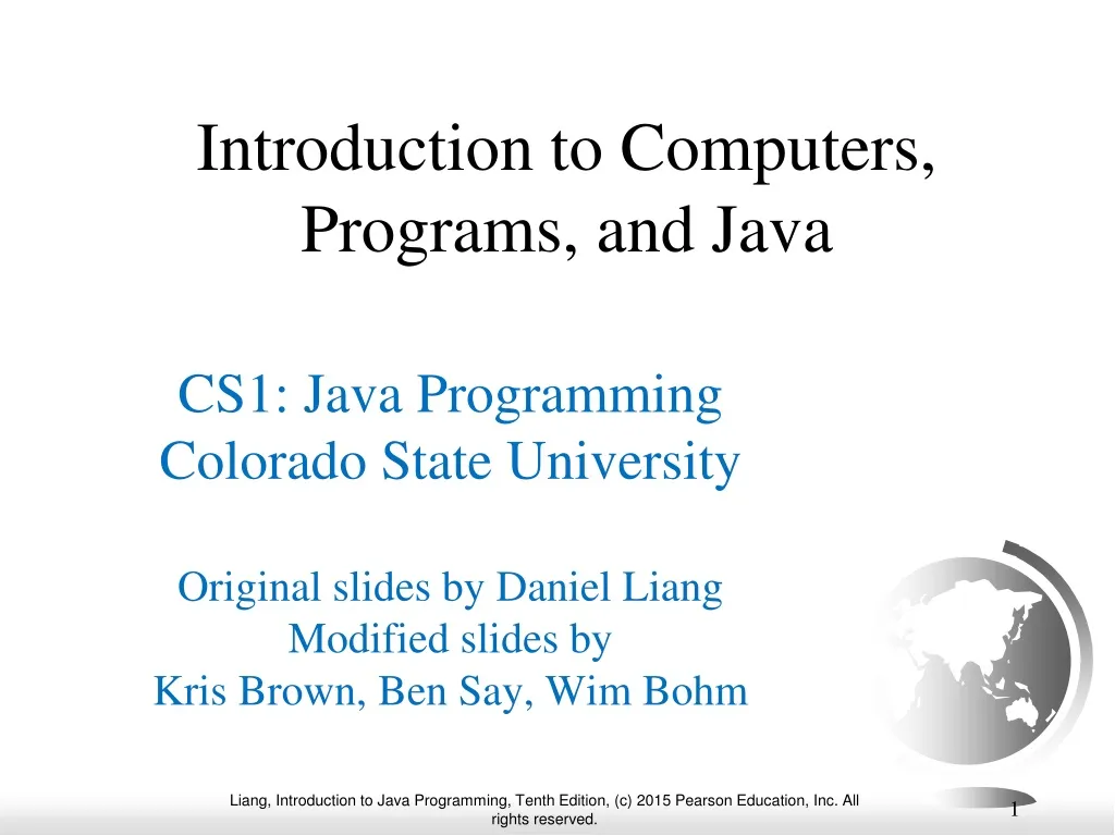 PPT - Introduction to Computers, Programs, and Java PowerPoint Presentation - ID:978695