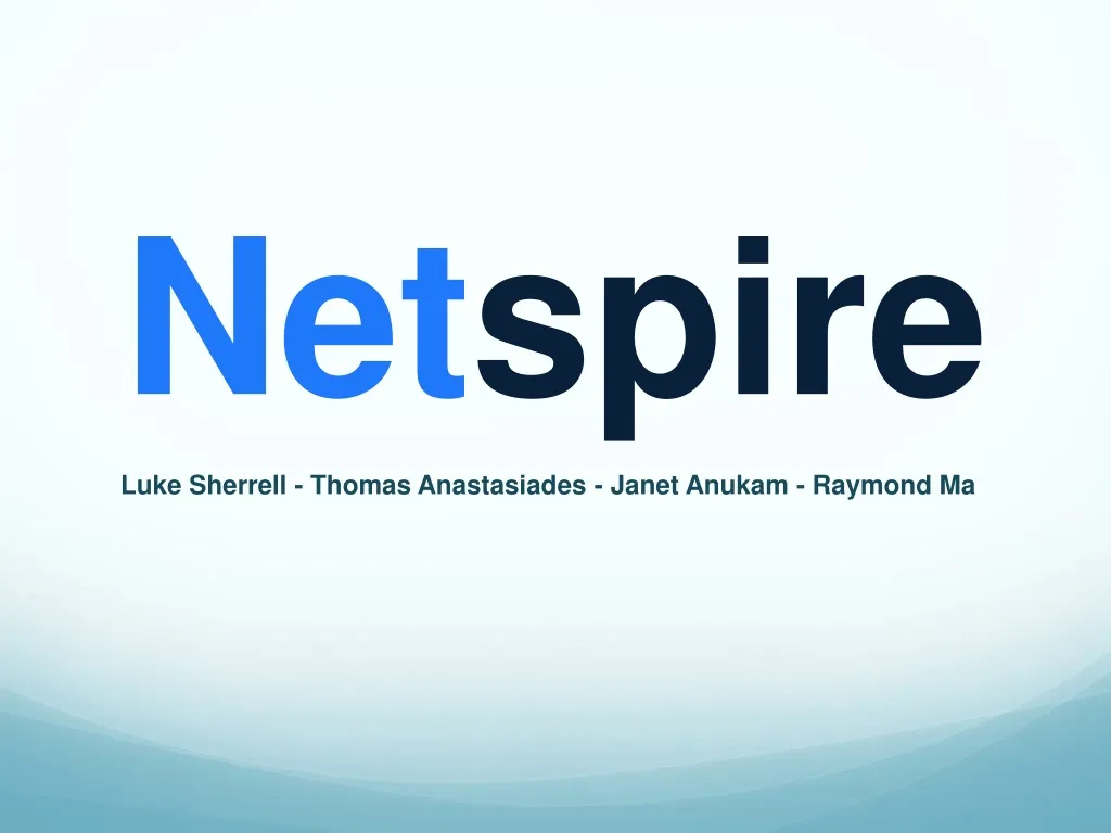 PPT - netspire presentation PowerPoint Presentation, free download - ID ...