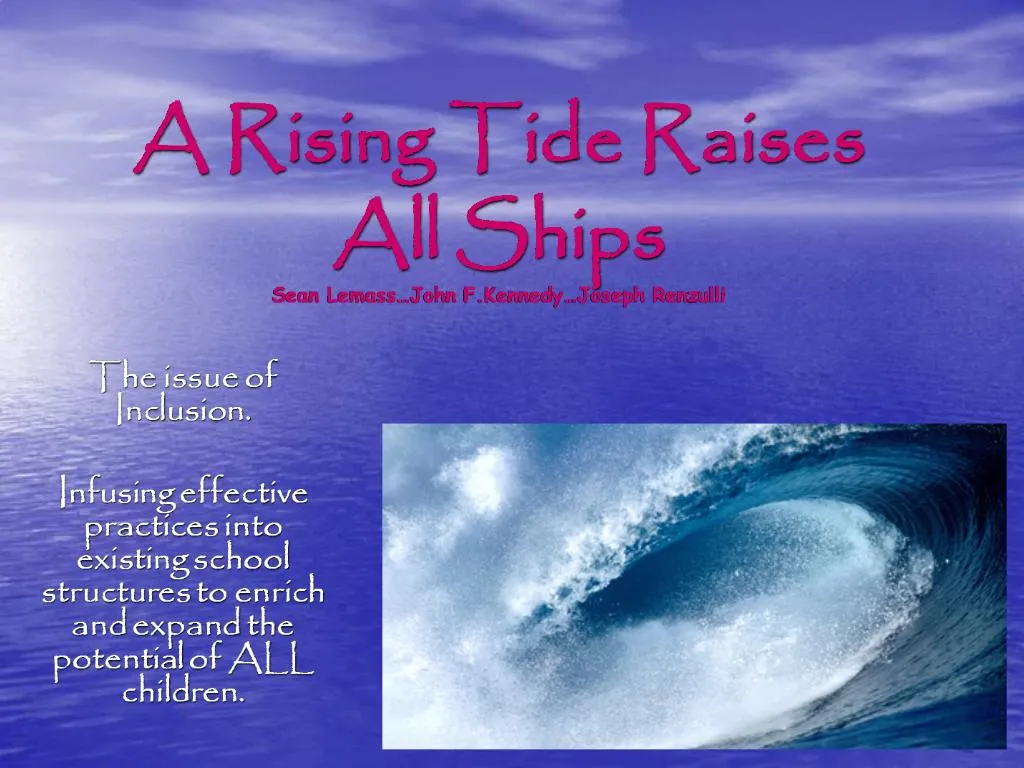 PPT - A Rising Tide Raises All Ships Sean Lemass John F.Kennedy Joseph ...