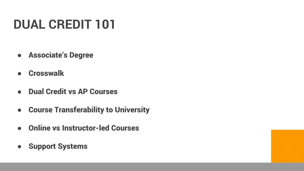 PPT - DUAL CREDIT 101 PowerPoint Presentation, free download - ID:989024