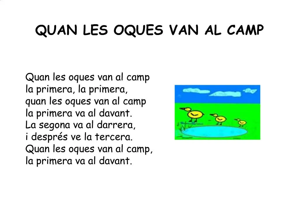 PPT - QUAN LES OQUES VAN AL CAMP PowerPoint Presentation, free download ...