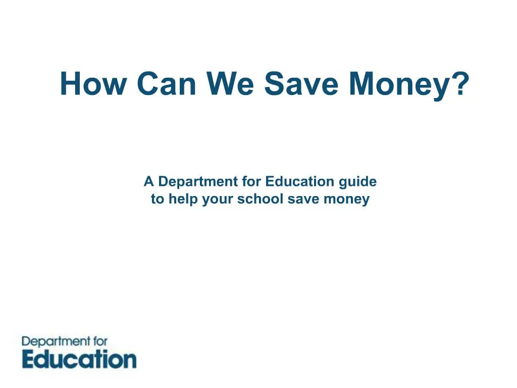 PPT - How Can We Save Money PowerPoint Presentation, free download - ID ...