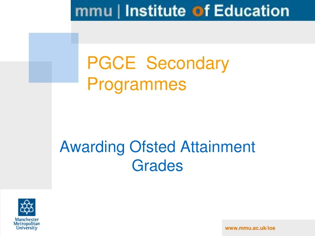 PPT - PGCE Secondary Programmes PowerPoint Presentation, free download - ID:992072