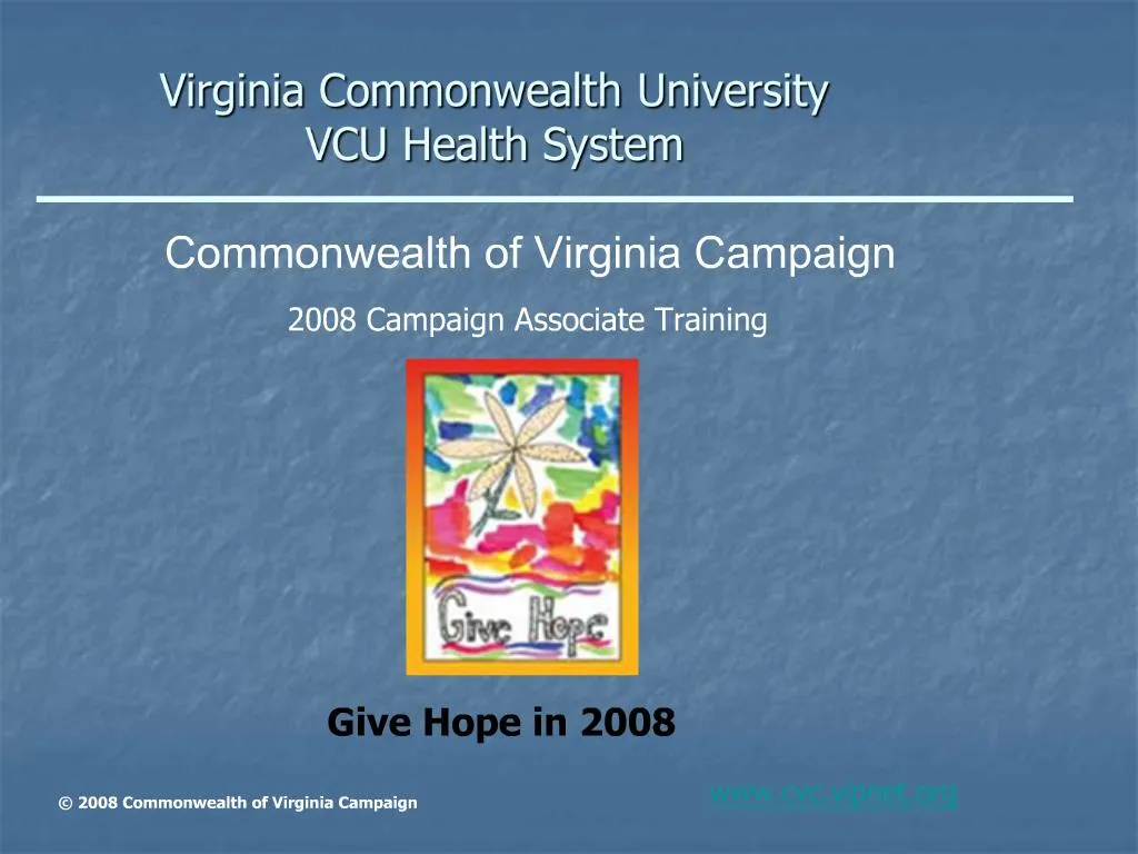 PPT - Virginia Commonwealth University VCU Health System PowerPoint ...