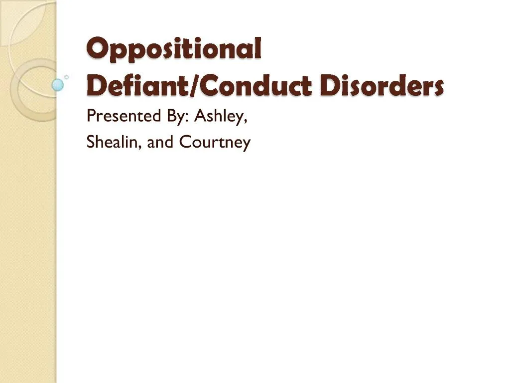 PPT - Oppositional Defiant PowerPoint Presentation, free download - ID ...